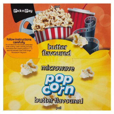 PnP Butter Microwave Popcorn 100g | PnP