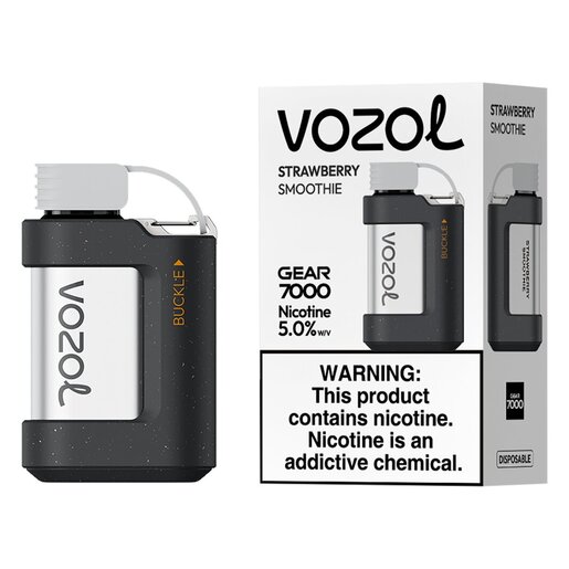 Vozol Strawberry Smoothie 5% Gear 7000 Puffs Rechargeable Disposable ...