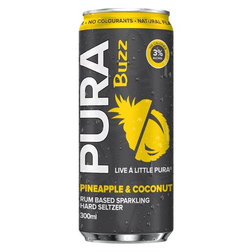 PURA BUZZ H/S PINEAPPLE&COCONUT 300ML | PnP