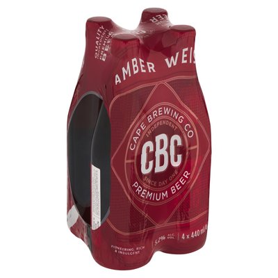CBC Amber Weiss Craft Beer 4 x 440ml | PnP