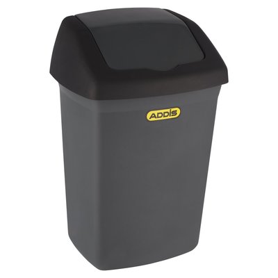 Addis 12L Flip Top Bin Dark Grey | PnP