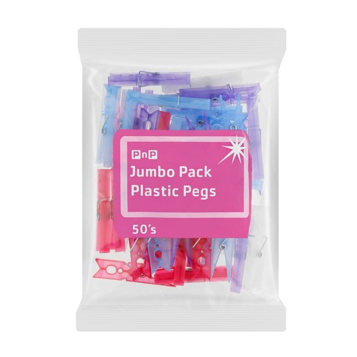 PnP Jumbo Pack Plastic Pegs 50 Pack | PnP