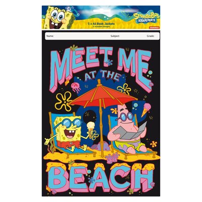 Creative A4 Spongebob Book Jackets 5 Pack | PnP