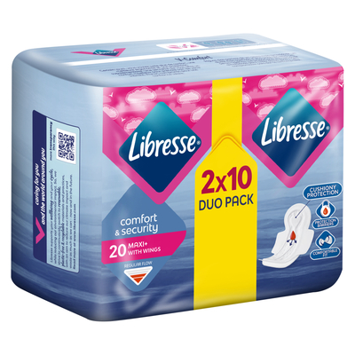 Libresse Normal Cotton Feel Maxi Pads 20 Pack | PnP