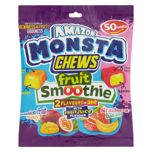 Amazon Monsta Fruit Smoothie Chews 50 Pack | PnP