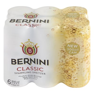 Bernini Classic Can 6 x 300ml | PnP