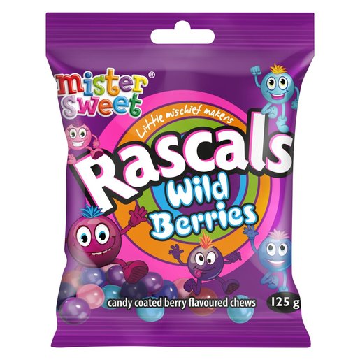 Mister Sweet Rascals Wild Berries Candy Coated Chews 125g | Smart Price ...