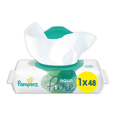 Pampers Baby Wet Wipes Aqua 48 Wipes | PnP