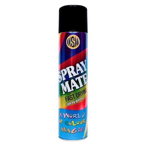 Spraymate Fast Drying Satin Black Spray Paint 250ml | Smart Price ...