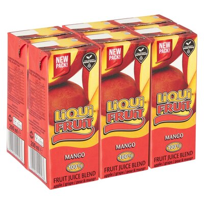 Liqui-fruit Long Life Fruit Juice Mango 200ml x 6 | PnP