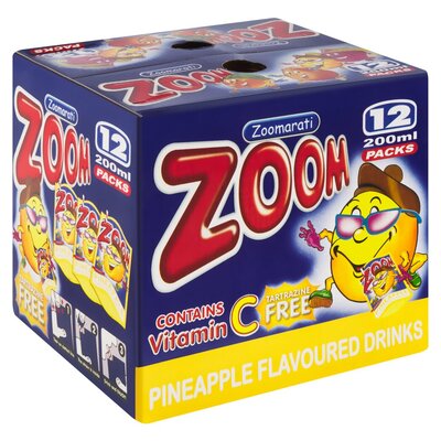 Zoom Pineapple Juice 200ml X 12 | PnP