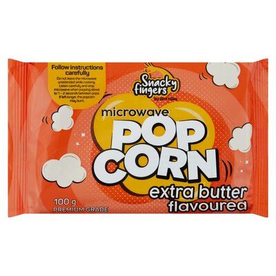 PnP Snacky Fingers Salted Microwave Popcorn 3 x 100g | PnP