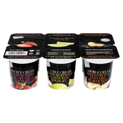 PnP Double Cream Mix Flavoured Yoghurt 6 Pack | PnP