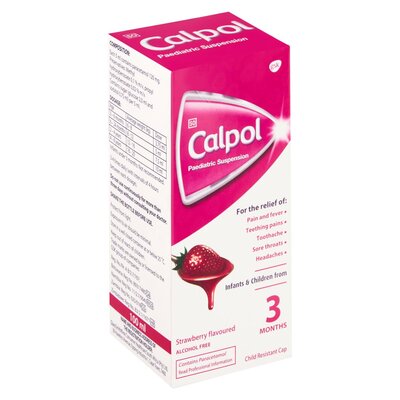 Calpol Strawberry Flavoured Pediatric Syrup 100ml | PnP