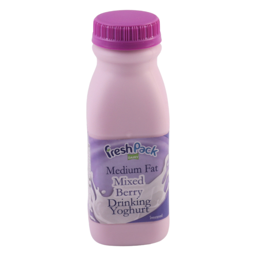 Fresh Pack Medium Fat Mixed Berry Drinking Yoghurt 250ml | PnP