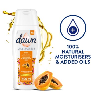 Dawn Tropical Cream & Papaya Oil Silky Body Lotion 400ml | PnP