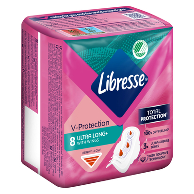 Libresse Long Ultra Pads With Wings 8 Pack | PnP