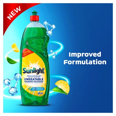 Sunlight Regular Degreasing Dishwashing Liquid Detergent 400ml | PnP