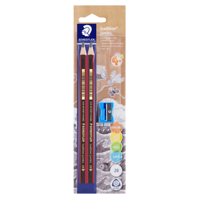 Staedtler Triplus Jumbo Pencil Hb 2 Pack | PnP