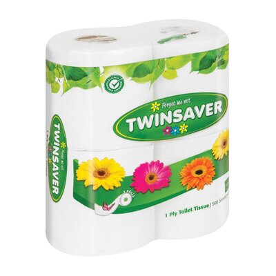 Twinsaver 1 Ply White Toilet Paper 4 Pack | Smart Price Specials | PnP Home