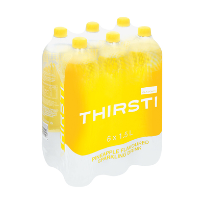 Thirsti Pineapple Flavoured Sparkling Drink 6 x 1.5L | PnP
