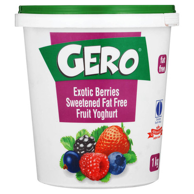 Gero Fat Free Berry Fruit Yoghurt 1kg | PnP
