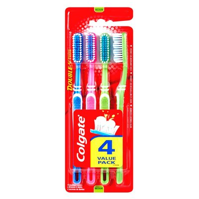 Colgate Double Action Medium Toothbrush Value Pack 4 Pack | PnP