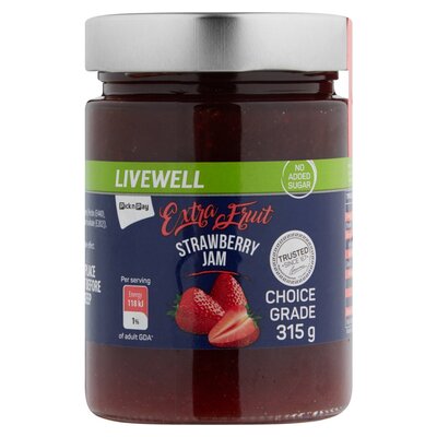 PnP Live Well Extra Strawberry Jam 315g | PnP