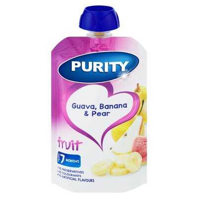 Purity Pouch Pear, Banana & Guava 110ml from 6 Months | PnP