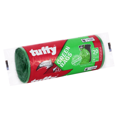 Tuffy Green Refuse Bags on Roll 750mm x 950mm 20 Pack | PnP