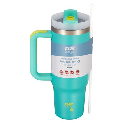 O2 Mega Mug Teal 900ml | PnP