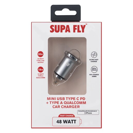 Superfly Car Charger 30w Power Delivery 18w Quick Charge | PnP