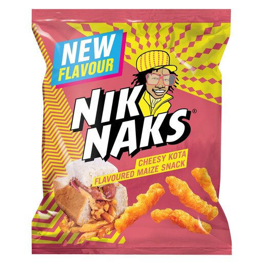 Simba NikNaks Cheesy Kota Flavoured Maize Snack 135g | PnP