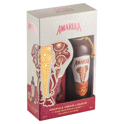 Amarula Liqueur 750ml with 2 Glasses in Gift Pack | PnP