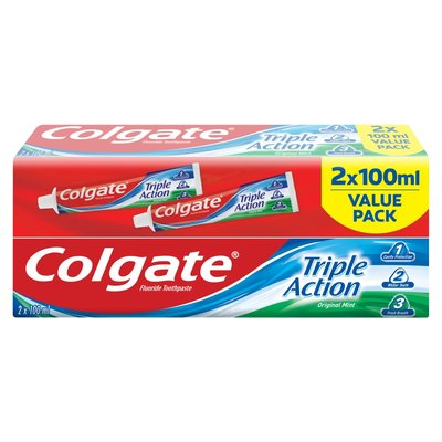 Colgate Triple Action Multibenefit Toothpaste 2 x 100ml | PnP