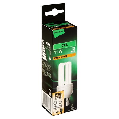 PnP 11w Bayonet Cap Warm White CFL | PnP
