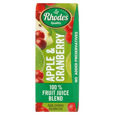 Rhodes 100% Apple & Cranberry Fruit Juice 200ml | PnP