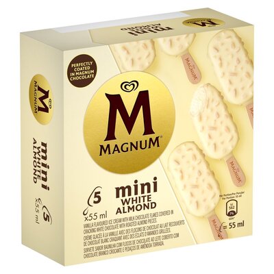 Magnum Mini White Almond Ice Cream 5 Pack | PnP