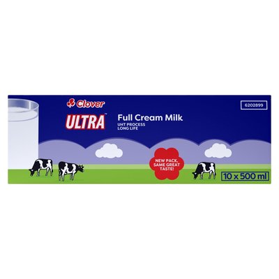 Clover Ultra Uht Full Cream Milk 10 x 500ml | Smart Price Specials ...