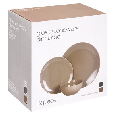 Home Matt Stoneware Dinnerware Set 12 Piece | PnP