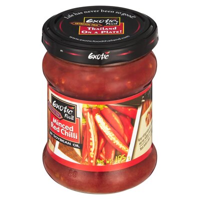 Exotic Foods Minced Red Chilli in Soybean Oil 195ml | Smart Price ...