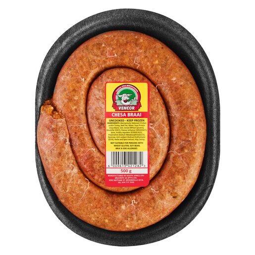 Vencor Chesa Braai Wors 500g | PnP