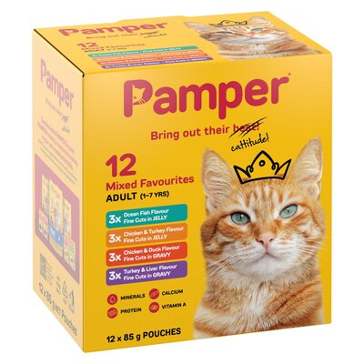 Pamper Friskies Mixed Multi Pack Fine Cuts 12 x 85g | PnP