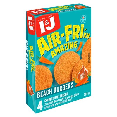 I&J Air-Fri'kn Amazing Sweet Chilli Frozen Beach Burgers 280g | PnP