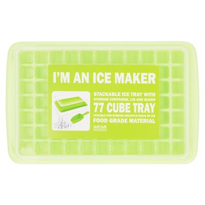 Dub Dub Green 77 Cube Stackable Ice Tray with Container, Lid & Scoop | PnP