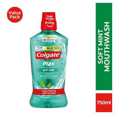 Colgate Plax Mouth Rinse Soft Mint 750ml | PnP