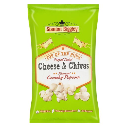 Stanton Biggley Cheese & Chives Crunchy Popcorn 90g | PnP