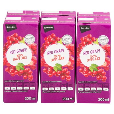 PnP Long Life Red Grape Juice 200ml x 6 | PnP