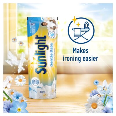 Sunlight Gentle Baby Hypoallergenic Laundry Fabric Softener Refill ...