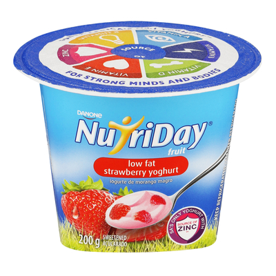 Danone Nutriday Low Fat Strawberry Fruit Yoghurt 200g | PnP